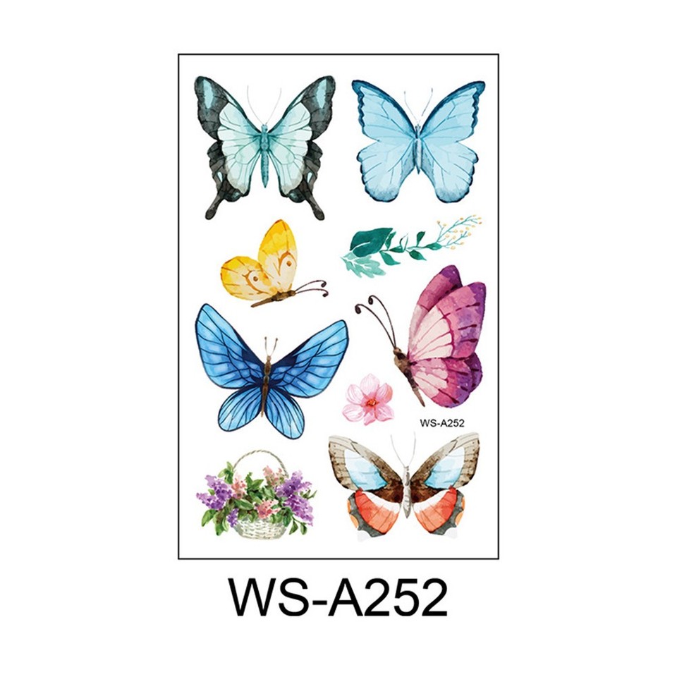 10 Sheets of Pattern Stickers Self-adhesive Body Arm Stickers Decals | eBay