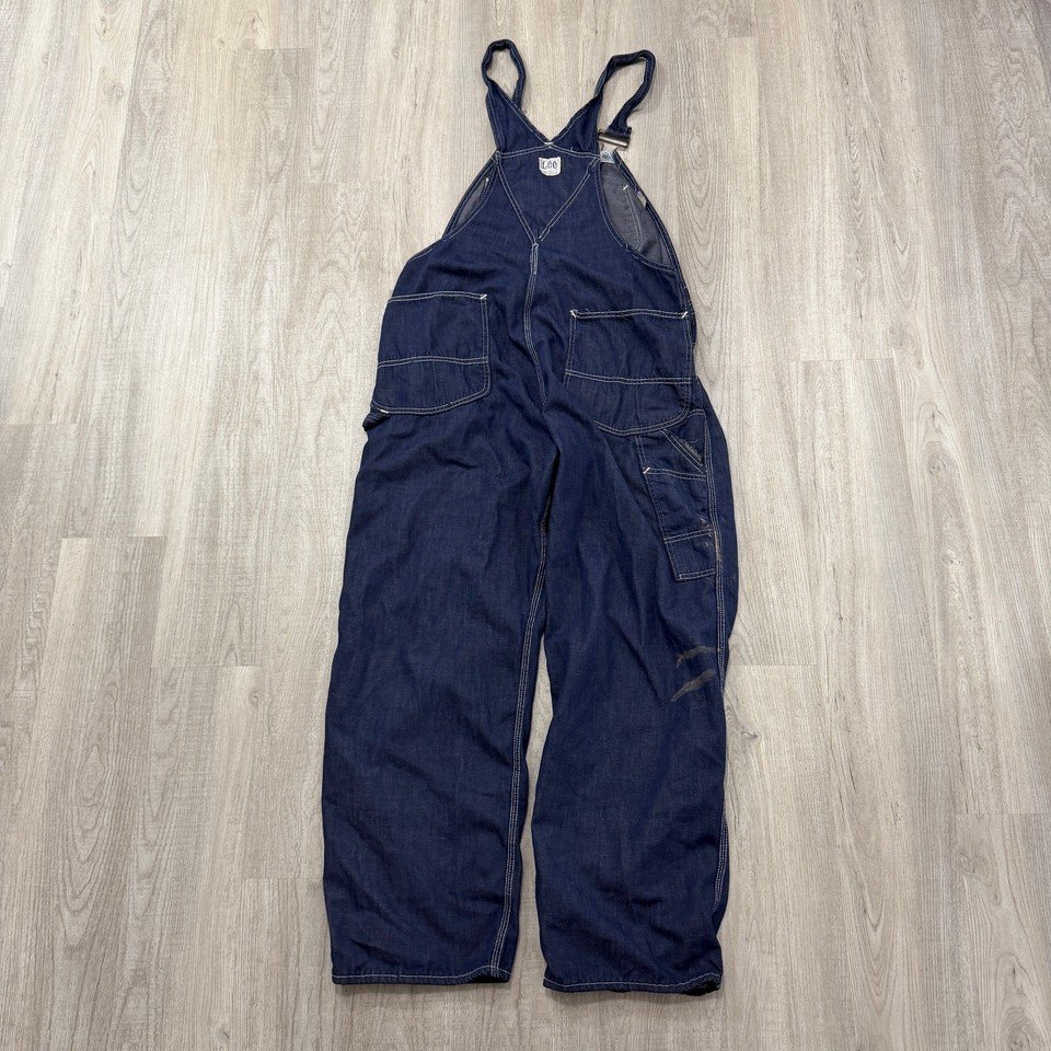 Vintage Lee Bib Overalls Size XL Denim Carpenter Painter Farmer 60s ...