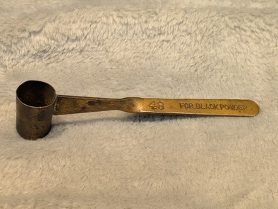 VINTAGE BRASS POWDER SCOOP 48 GRS. ANTIQUE RELOADING TOOL | eBay