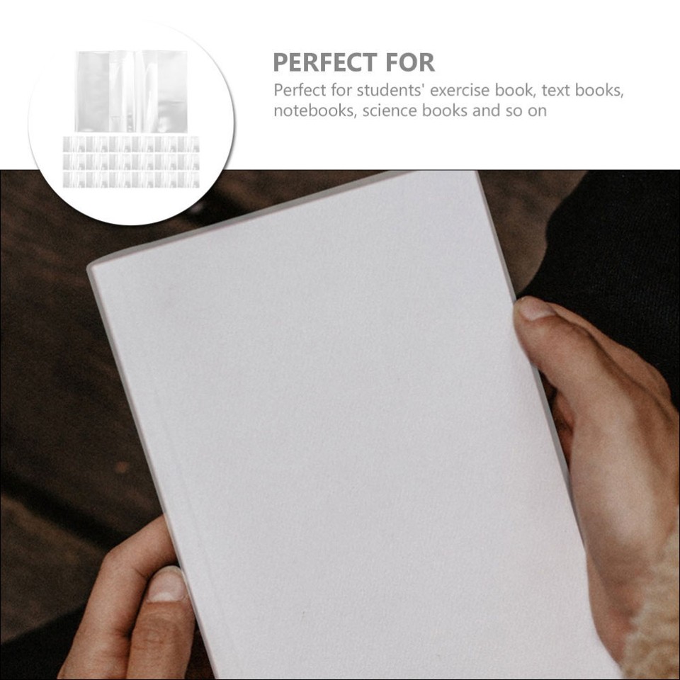 20PCS Clear Book Cover Soft Cover Book Protection Cover A5 Paperback ...