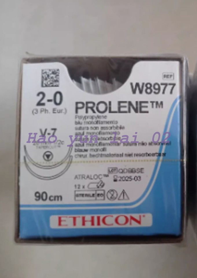 One box / 12 packs 2-0 W8977 Polypropylene Nonabsorbable Sutures | eBay