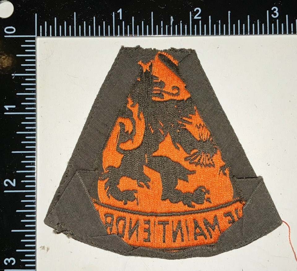 Post WWII 1940s Dutch Netherlands Army Je Maintiendrai Patch | eBay