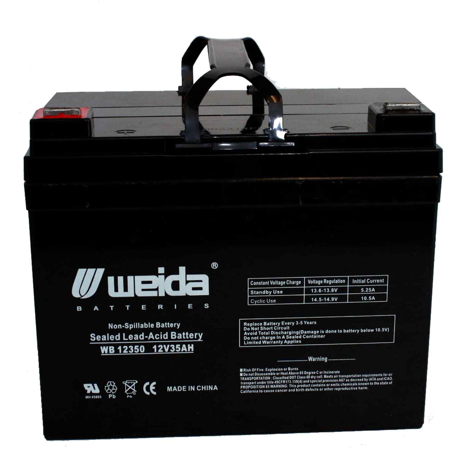NEW 12V 35Ah Sealed Lead Acid Battery - WB12350IT For UB12350 & PS682 ...