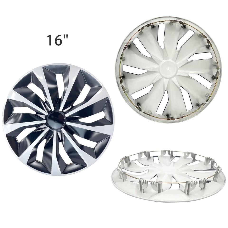 16" Set of 4 Snap On Full Hub Caps Wheel Covers fit R16 Tire & Steel ...