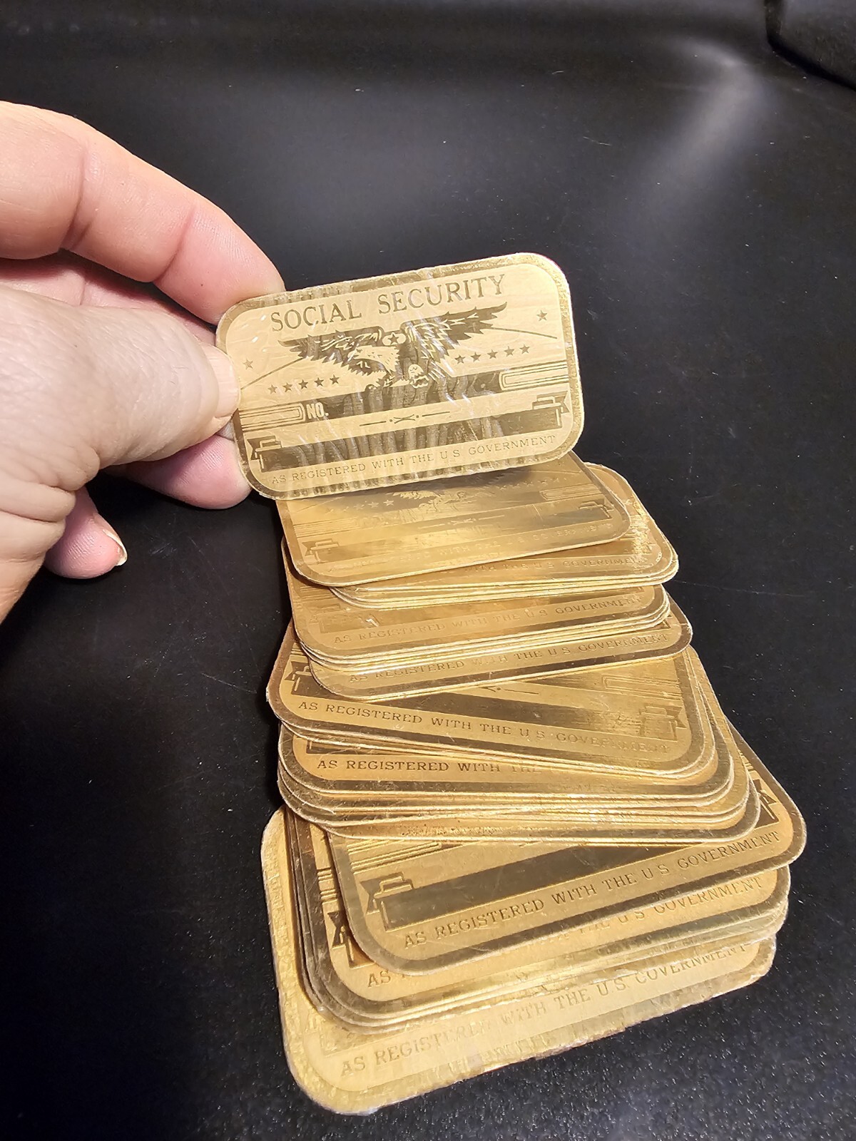 23 Vintage Metal Social Security Card for Custom Engraved ID Eagle | eBay