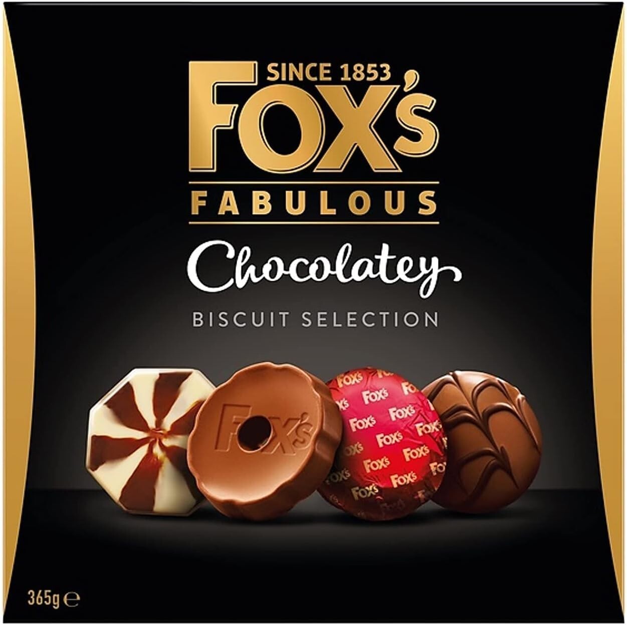 Fox's Fabulous Chocolatey Biscuit Selection - 365 gram Luxury Biscuits ...