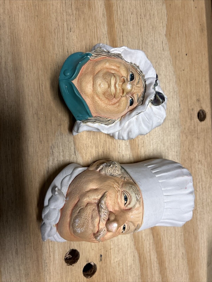 Bossons England Chef Cook Chalk head Figures | eBay