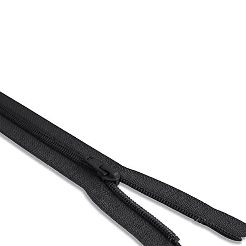 Black Zipper 6" Nylon Coil 6 inch Non Separating Zipper Black 6 inch ...