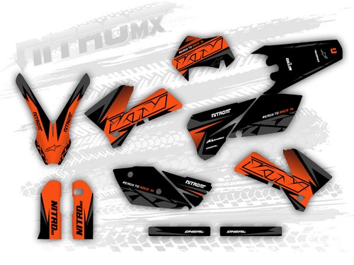NitroMX Graphic Kit for KTM EXC EXC-F 125 250 300 450 525 2005 2006 ...