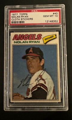 1977 Topps Cloth Nolan Ryan PSA 10 Pop 5 | eBay