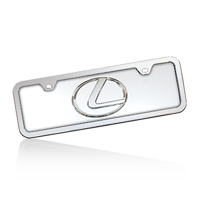 Lexus Logo Half-size Chrome Steel License Plate Kit | eBay