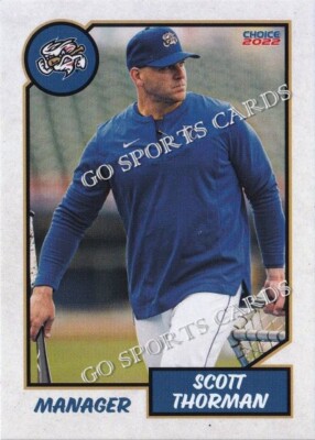 2022 Omaha Storm Chasers Scott Thorman Kansas City Royals MGR | eBay