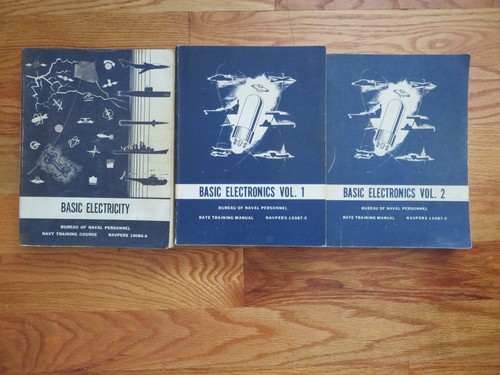 BASIC ELECTRICITY, BASIC ELECTRONICS VOL 1 & 2 NAVAL TRAINING MANUALS | eBay