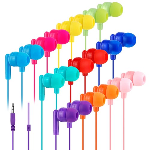 Earbuds Bulk Kids Classroom Headphones for School 50 Pack Wholesale ...
