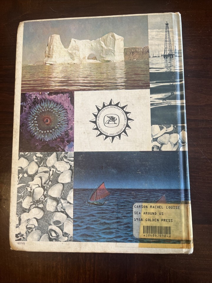 The Sea Around Us by Rachel Carson 1966 Hardcover A Deluxe Golden Book ...