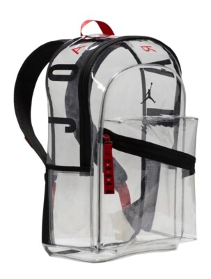 Nike Air Jordan Clear Air Patrol Backpack (27L) Black Red Jumpman | eBay