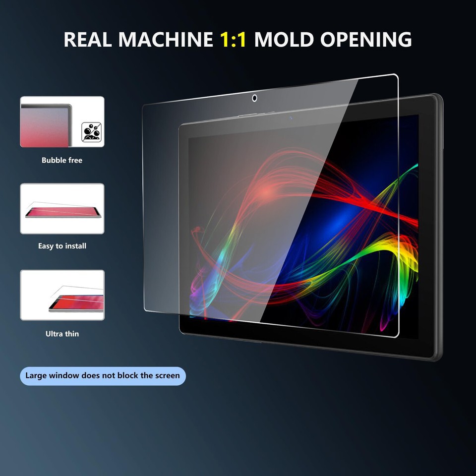 2 Pcs For Vortex CMG101 Tablet 10.1 Tempered Glass Screen Protector 9H ...