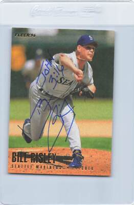 1996 Fleer #242 Bill Risley Mariners Signed Auto *K1027 | eBay