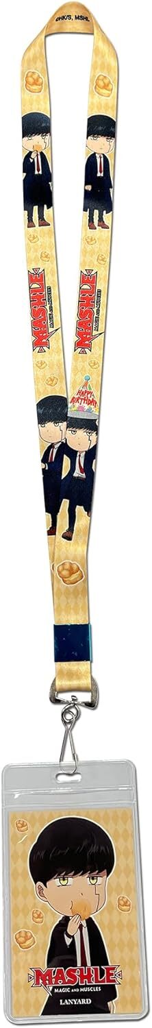 *NEW* Mashle Magic and Muscles: Chibi Mash Burnedead Lanyard with ID ...