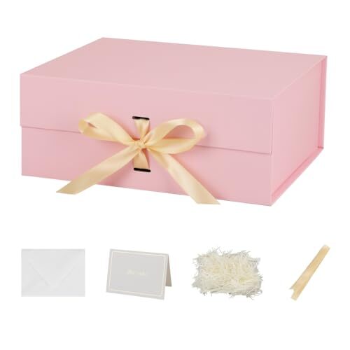 Large Gift Boxes with Lids 5 Pack 13X11X5.3 Inch 13X11X5.3Inch-Pink ...