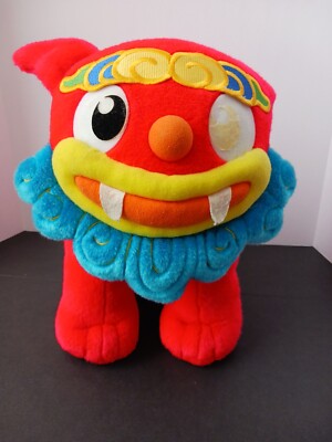 Vintage Alpha Red 11" Chinese Foo Dog Plush Stuffed Toy - Missing 1 Eye ...