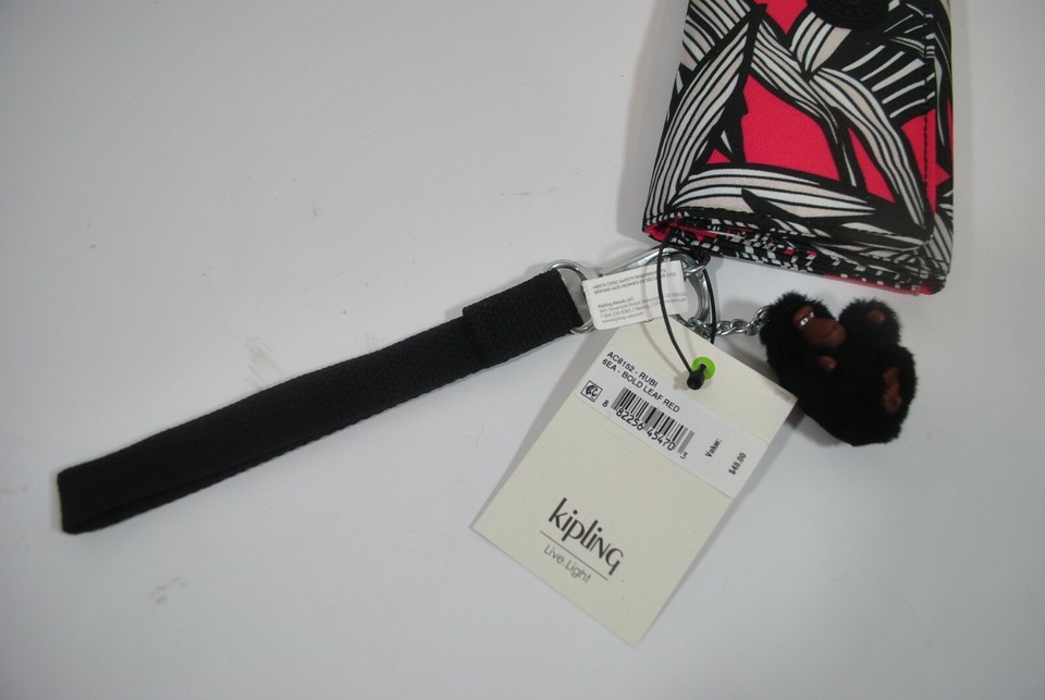 New With Tag Kipling RUBI Large Wallet / Wristlet with Furry Monkey | eBay