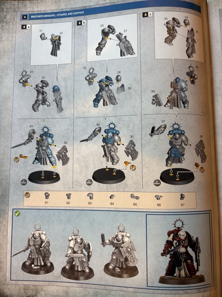 Warhammer 40K Indomitus Space Marine BLADEGUARD VETERANS (x3) New On ...