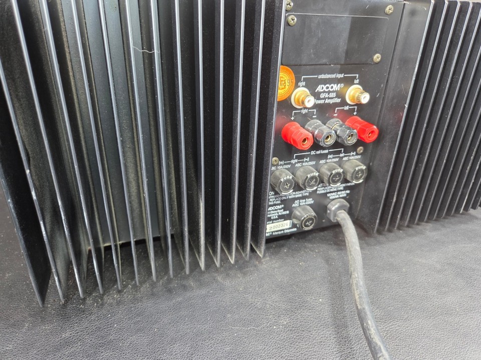 Adcom GFA- 585 Limited Edition Power Amplifier Numbered Parts Repair ...