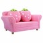 Kids Sofa Strawberry Armrest Chair Lounge Couch W/2-Pillow Children ...