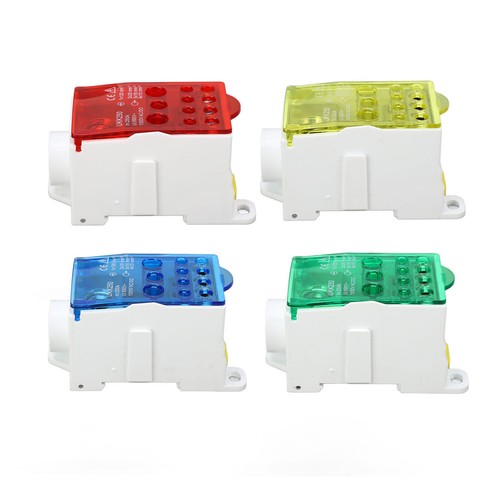 Terminal Block Junction Box Splicing Din Rail Single Pole Power ...