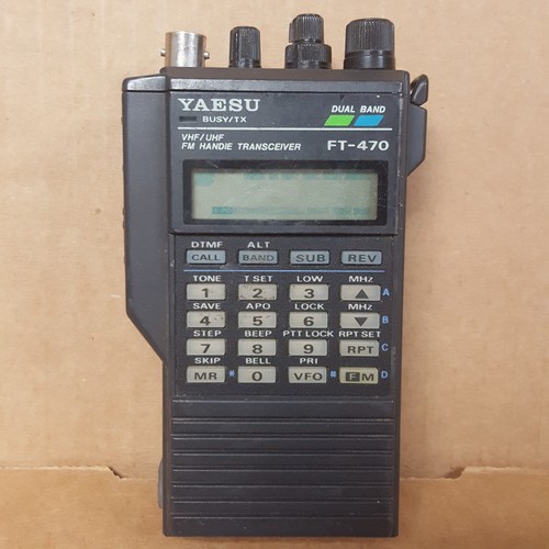 Yaesu FT-470 VHF/UHF FM Handie Transciever (No Antnn/No Bttry/No Chrgr ...