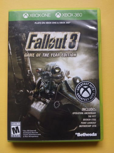 Fallout 3: Game of The Year Edition (Xbox 360/One) No Games Case Only ...