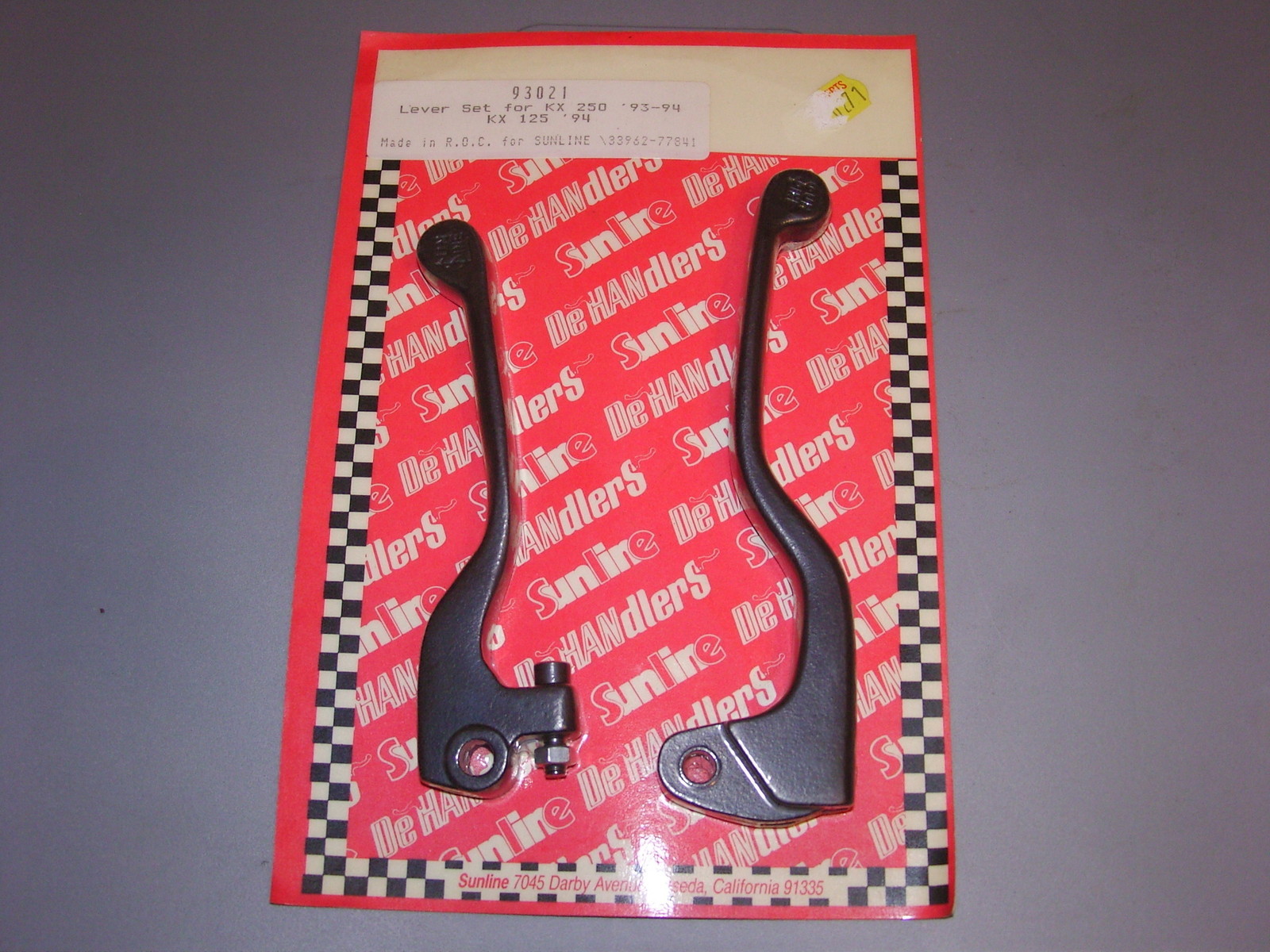 Vintage Sunline Kawasaki Lever Set 1993-1994 KX250 1994 KX125 # 93021 ...
