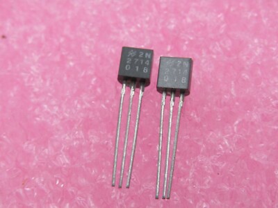 ( 2 PCS ) NSC 2N2714 TRANSISTOR GP BJT NPN 18V 3-Pin TO-92 -- NOS | eBay