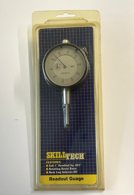 Skill Tech Dial Indicator Gauge – 0–1" Range 001" Graduation USA | eBay