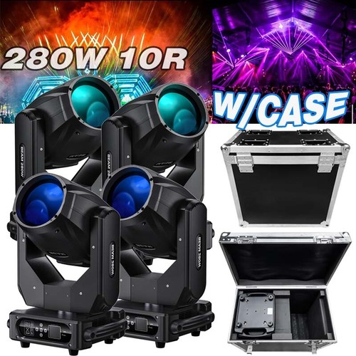 U`King 4PCS 10R 275W Sharpy Beam Moving Head Stage Light DJ Disco Bar ...