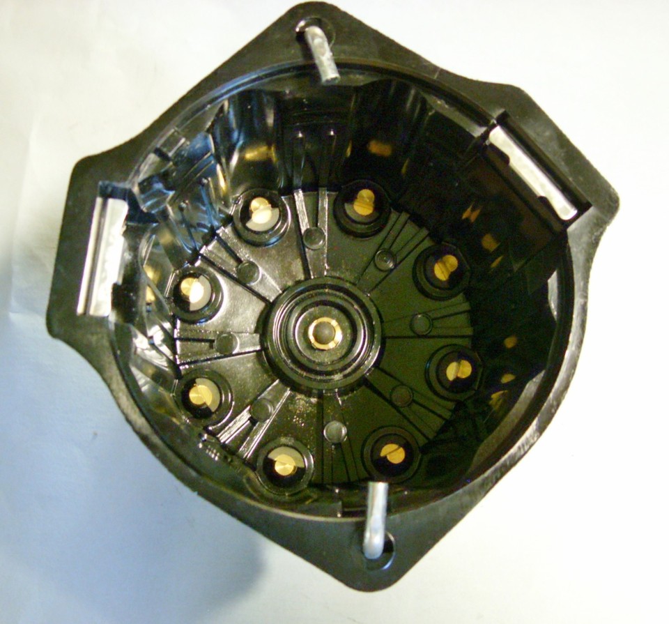 1959-62 Chevy Corvette Impala V8 Brass Dual Point Distributor Cap ...