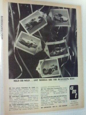 1964 AMT MILD-OR-WILD LOTUS, COBRA, DREAM ROD Vintage PRINTED AD ...
