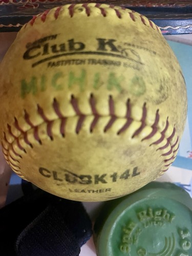 Fast pitch Training 14” Club K Spin Ball + Spinner+ Elbow Lock | eBay