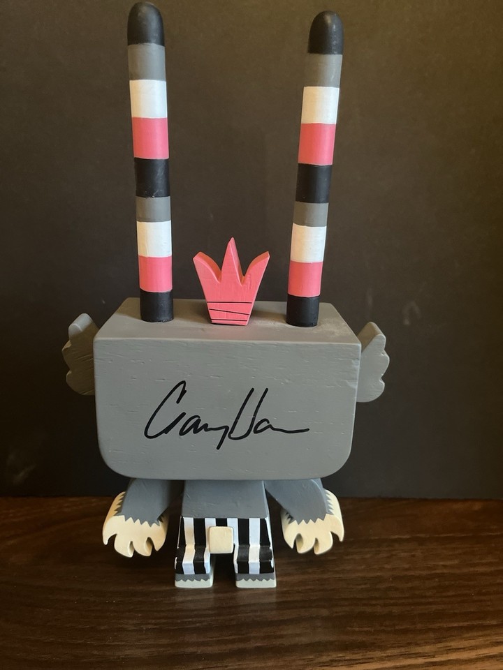 Sylvan Gary Ham Signed Autographed Vinyl Wood Figure Designer Toy Rare ...