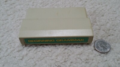 Texas Instruments TI-99 4A computer cartridge, Beginning Grammar (white ...