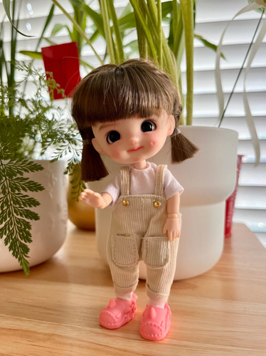 RARE Ob11 Obitsu Doll - Finished Head Body Pigtails Wig Outfit Shoes ...