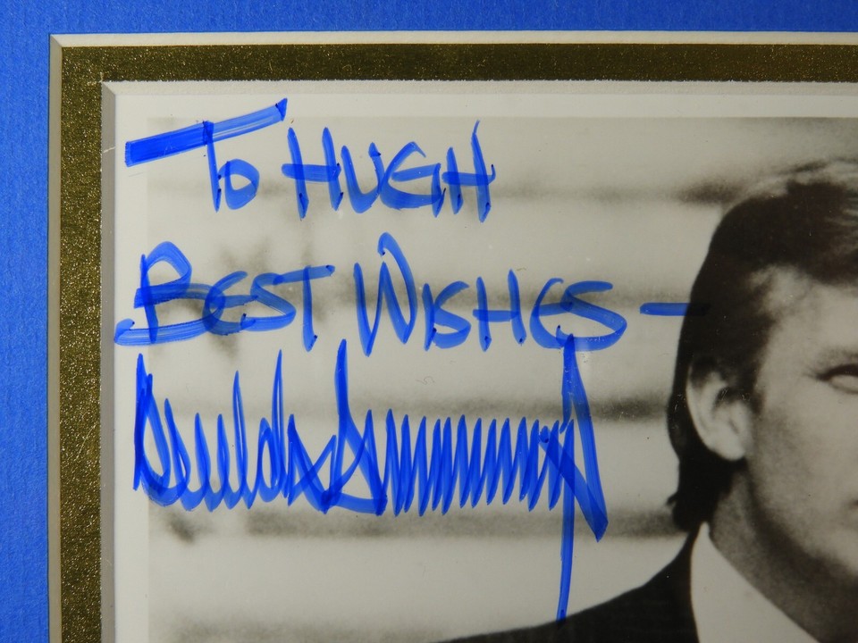 Donald Trump - Photograph Signed - In Pristine Condition - Framed ...