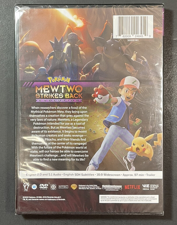 Pokemon Movie [ Mewtwo Strikes Back Evolution ] (DVD) NEW | eBay