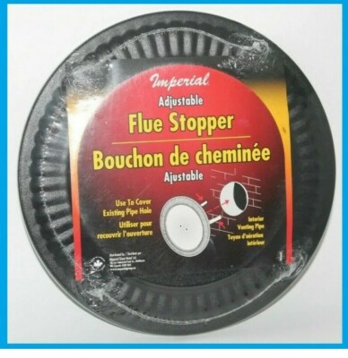 IMPERIAL BM0026 FLUE STOPPER FLUE HOLE COVER ADJUSTABLE 4"-8" MATTE ...