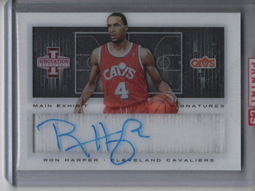 2013-14 Panini Innovation Main Exhibit Signatures Ron Harper Autograph ...