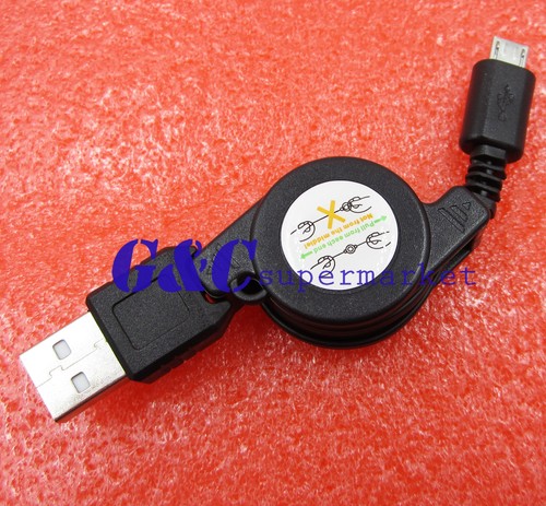 NEW USB 2.0 to Micro USB Retractable Cable Data Sync Charging Charge ...