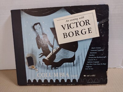 VICTOR BORGE An Evening With VB 4x10" 78 RPM ALBUM Columbia C-161 E ...