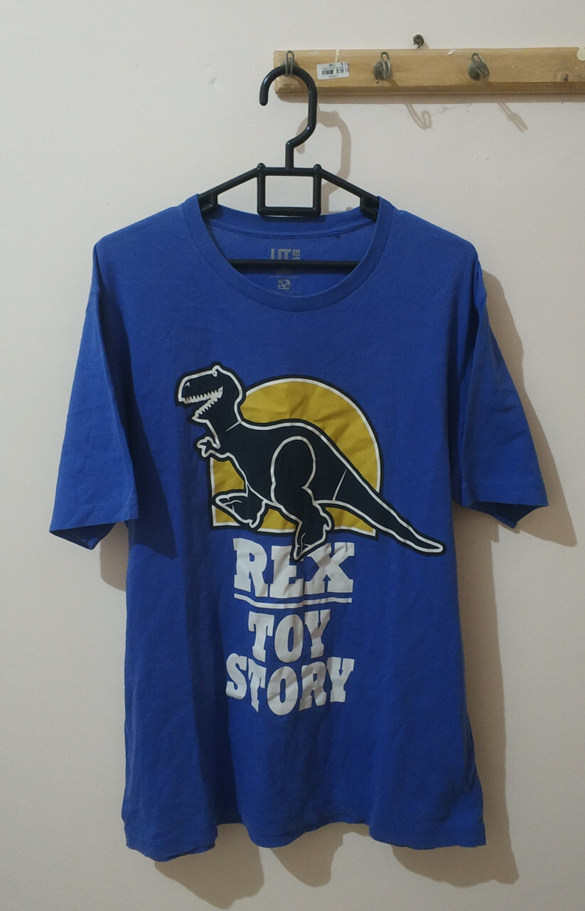 Vintage Disney Pixar Rex Toy Story Movie Cartoon Tee … - Gem