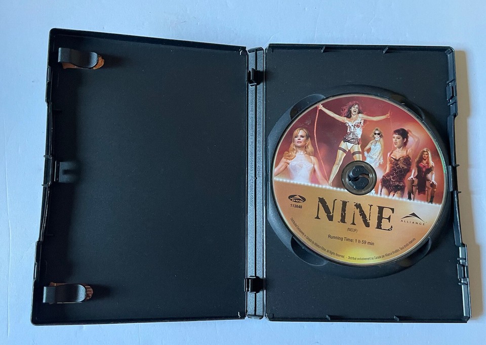 Nine 2009 DVD Daniel Day Lewis Nicole Kidman Penelope Cruz Musical ...